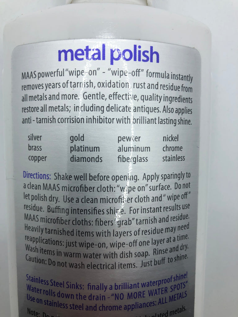 Buy Maas Liquid Metal Polish (236ml) – Maas Polish New Zealand